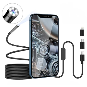 WATERPROOF 8MM ENDOSCOPE CAMERA FOR IPHONE, IPAD, SMARTPHONES, TABLET - 3M