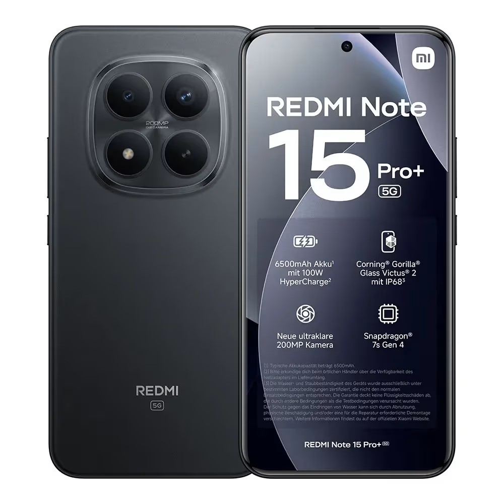 Smartphone XIAOMI Redmi Note 15 Pro+ 5G 12GB/512GB/crna