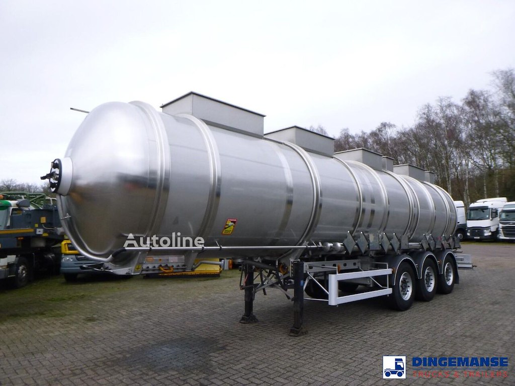 Magyar Chemical tank inox L4BH 37.1 m3 / 4 comp cisterna za prevoz hemikalija