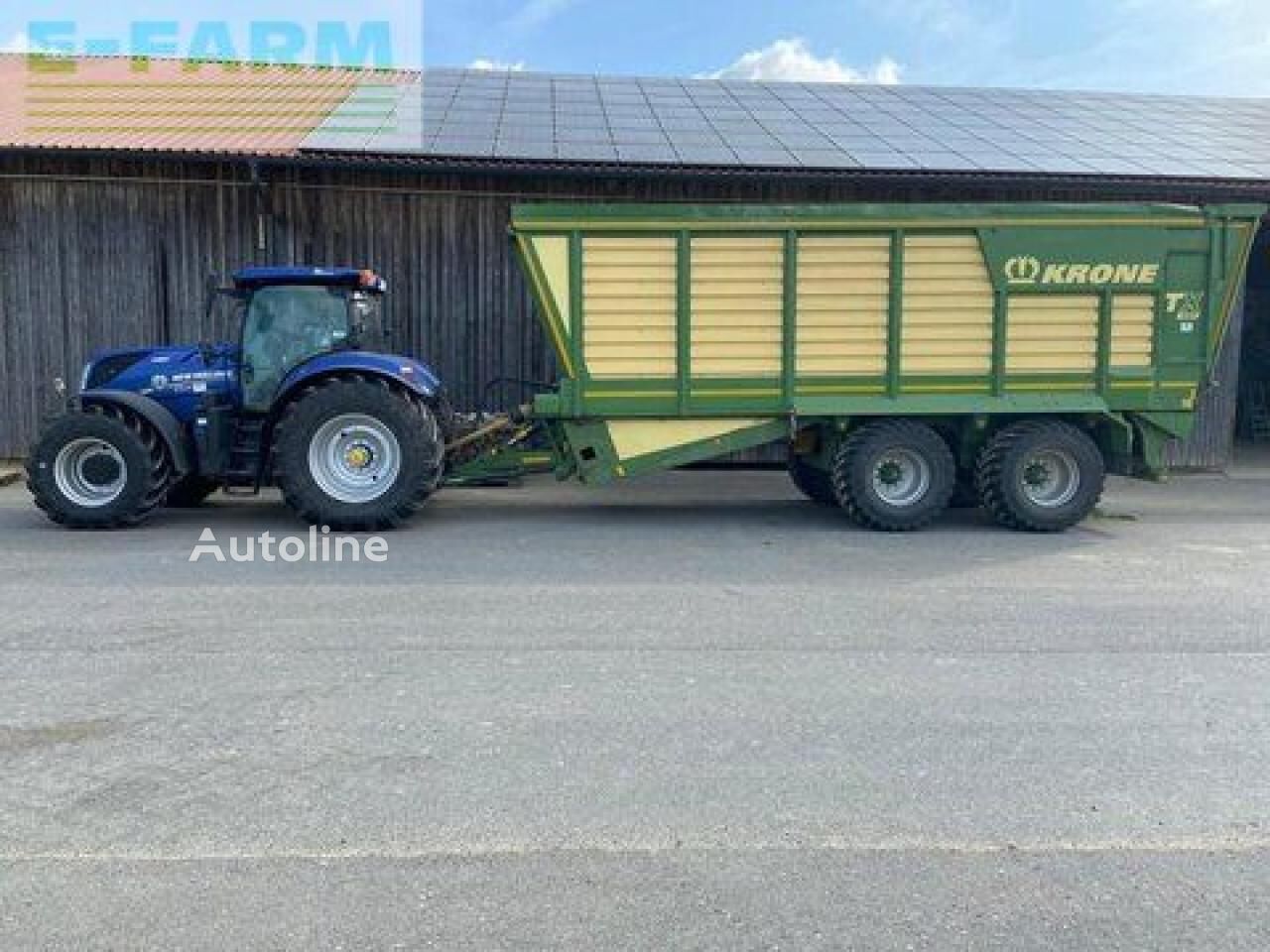 Krone tx 460 häcksel transportwagen zwangslenkung krat prikolica platforma