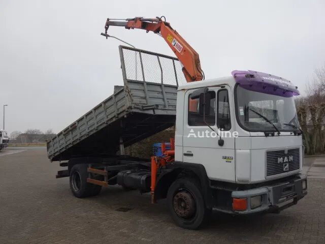MAN 17-232 KIPPER MET KRAAN HIAB 6,5 TON KRAAN kiper