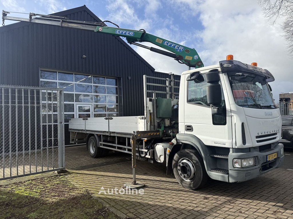 IVECO EuroCargo 160 e 28 - Effer 95 - 3S crane - Remote controll - Man kamion s ravnom platformom
