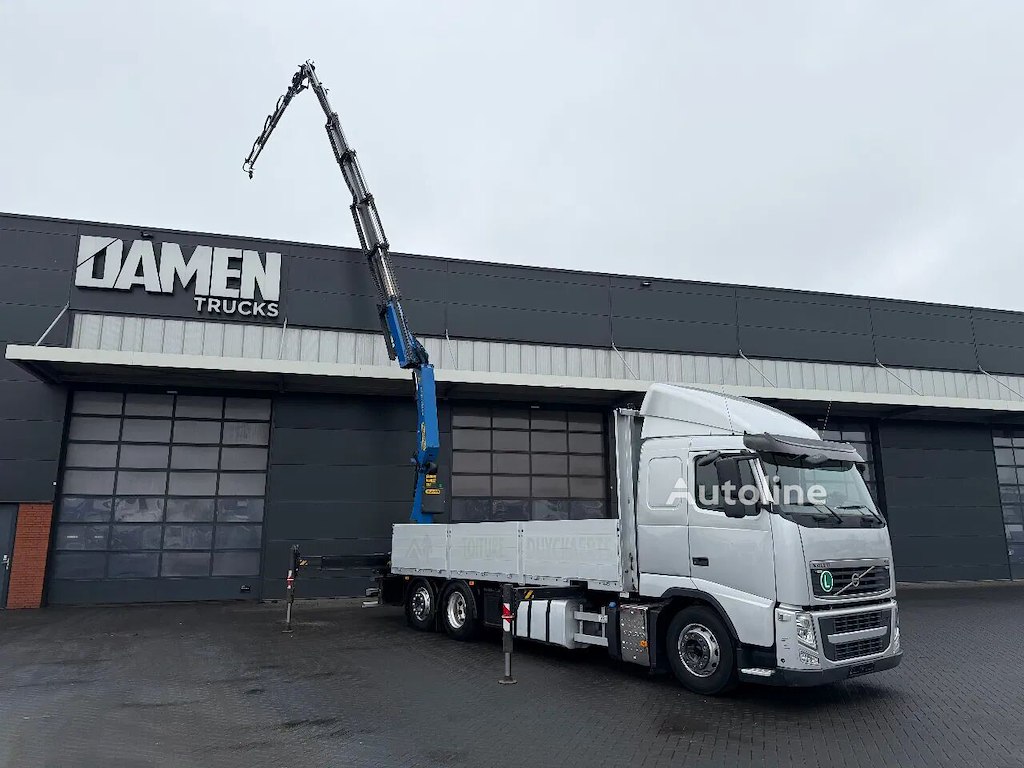 Volvo FH 420 6x2 Palfinger PK 34002 -SH E + JIB BJ 060 B kamion s ravnom platformom