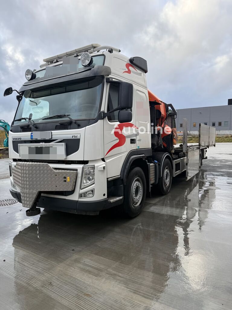 Volvo FM 420 8x4 Palfinger PK65002-G Winch kamion s ravnom platformom