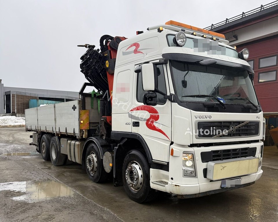 Volvo FM400 *8x2 *PALFINGER 44002 *WINCH *REACH 21m kamion s ravnom platformom