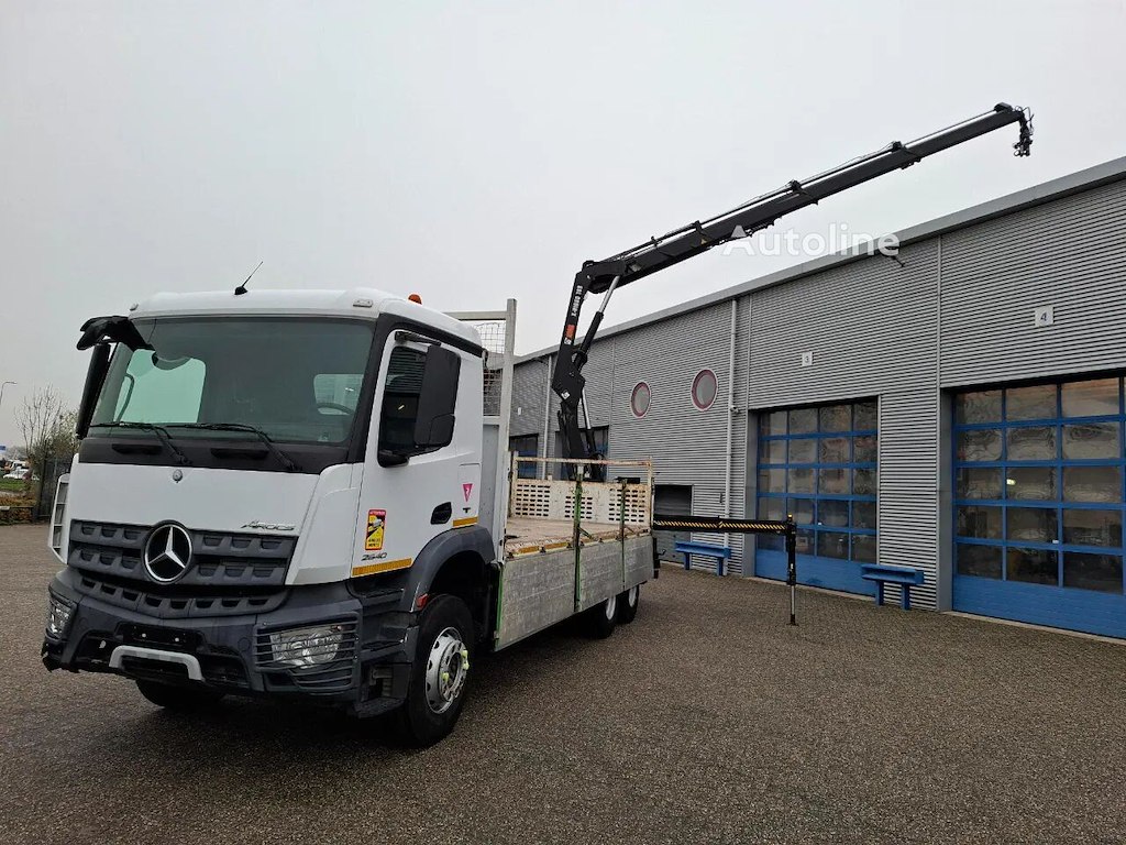 Mercedes-Benz Arocs 2640 / 6X4 / BOG AXLE / FULL-STEEL / HIAB X-HIDUO 188 B-3 kamion s ravnom platformom