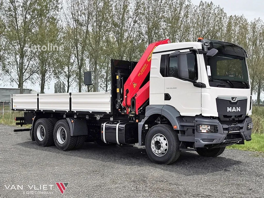 Novi MAN TGS 33.400 BB CH Crane Truck (5 units) kamion s ravnom platformom