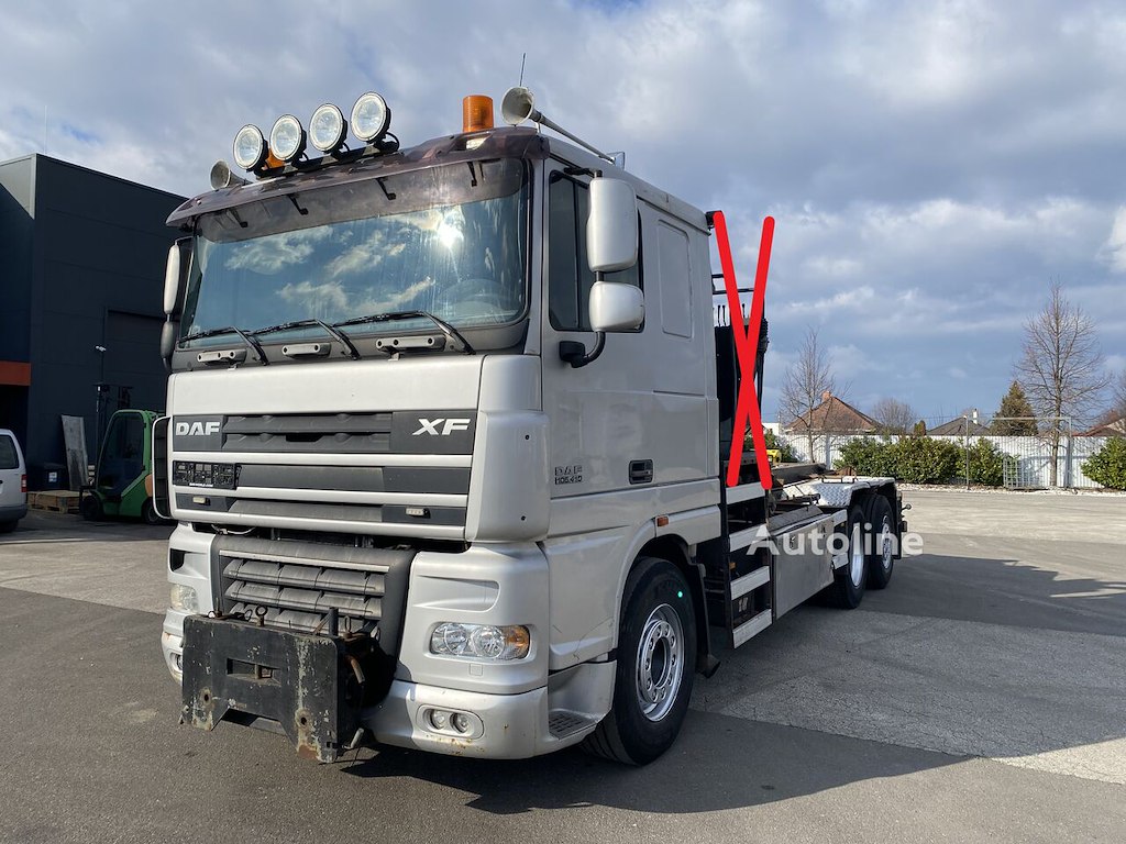 DAF XF 105.410 6X2 EU5 KORMÁNYZOTT EMELHETŐ TENGELY AUTOMATA 470ekm kamion šasija