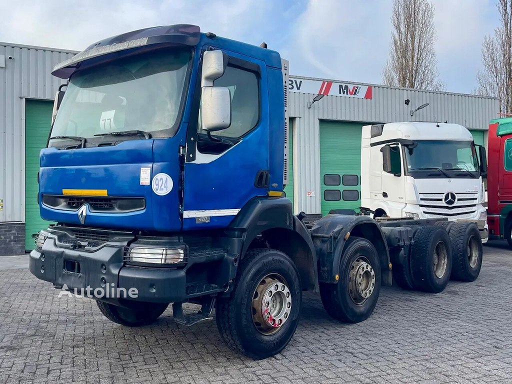 Renault Kerax 380 8x4 , PTO, full spring !!! kamion šasija