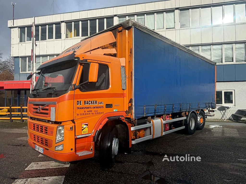 Volvo FM 330 6X2 DHOLLANDIA 2000 KG LAST STEERING AXLE CURTAINS kamion sa klizna zavesa cerada