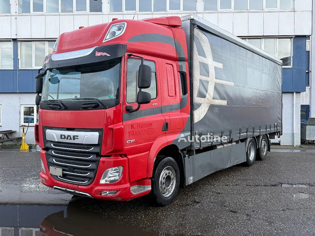 DAF CF 430 6X2 EURO 6 - BOX 7,80 MTR + ZEPRO TAILLIFT + STEERING AXL kamion sa klizna zavesa cerada