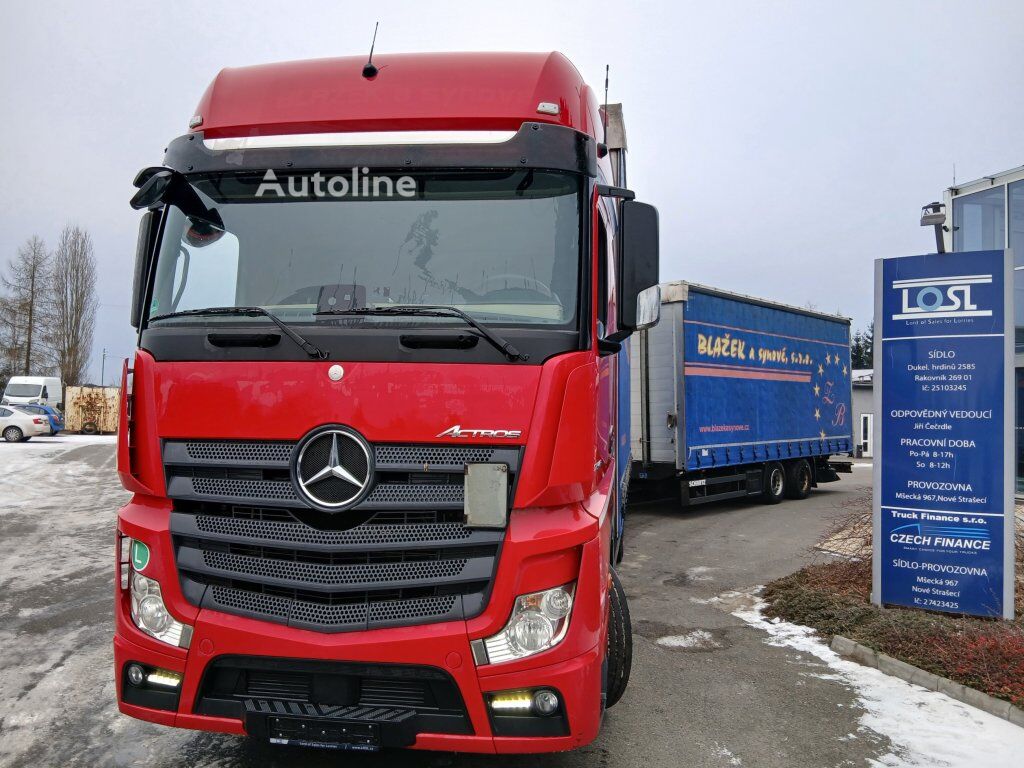 Mercedes-Benz Actros 2545 kamion sa klizna zavesa cerada + prikolica sa kliznom ceradom
