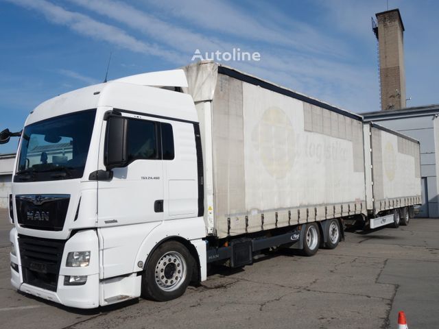 MAN TGX 24.460 6x2 kamion sa klizna zavesa cerada
