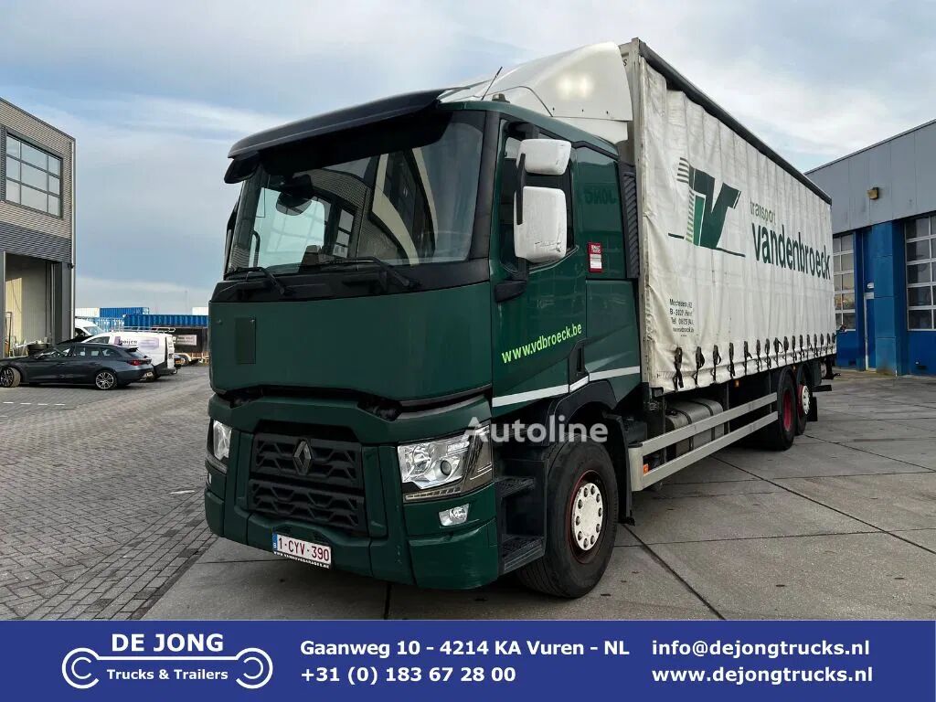 Renault T380 / 6x2/4 / D-hollandia / Euro-6 kamion sa klizna zavesa cerada