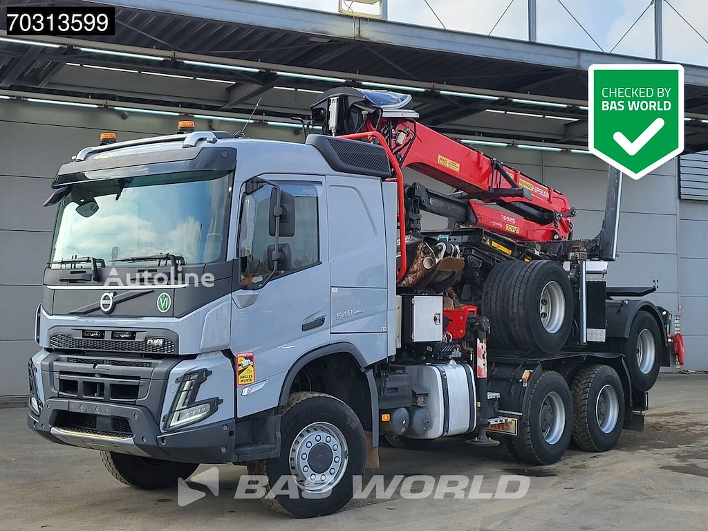 Volvo FMX 540 6X6 Palfinger Epsilon S260L87 wood crane Holztransport V kamion za prevoz drva