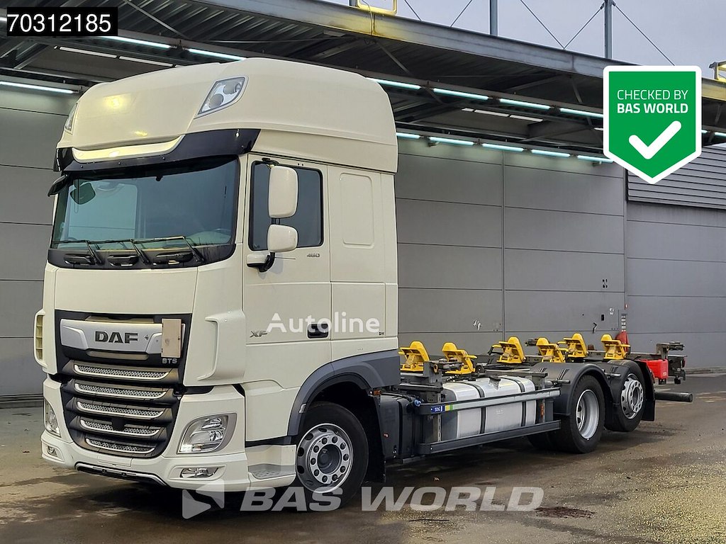 DAF XF 480 6X2 BDF Lift+Lenkasche FAN SSC Automatic ACC Retarder Eur vozilo za prevoz kontejnera