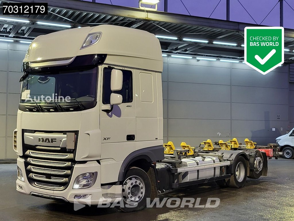 DAF XF 480 6X2 BDF Lift-Lenkasche SSC Automatic Retarder Euro 6 vozilo za prevoz kontejnera