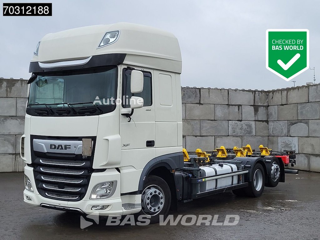 DAF XF 480 6X2 BDF Lift+Steering Axle Retarder FAN SSC Automatic ACC vozilo za prevoz kontejnera