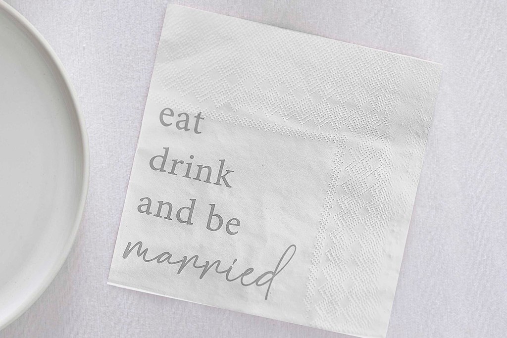 SALVETE EAT, DRINK AND BE MARRIED 33CM – 16 KOM