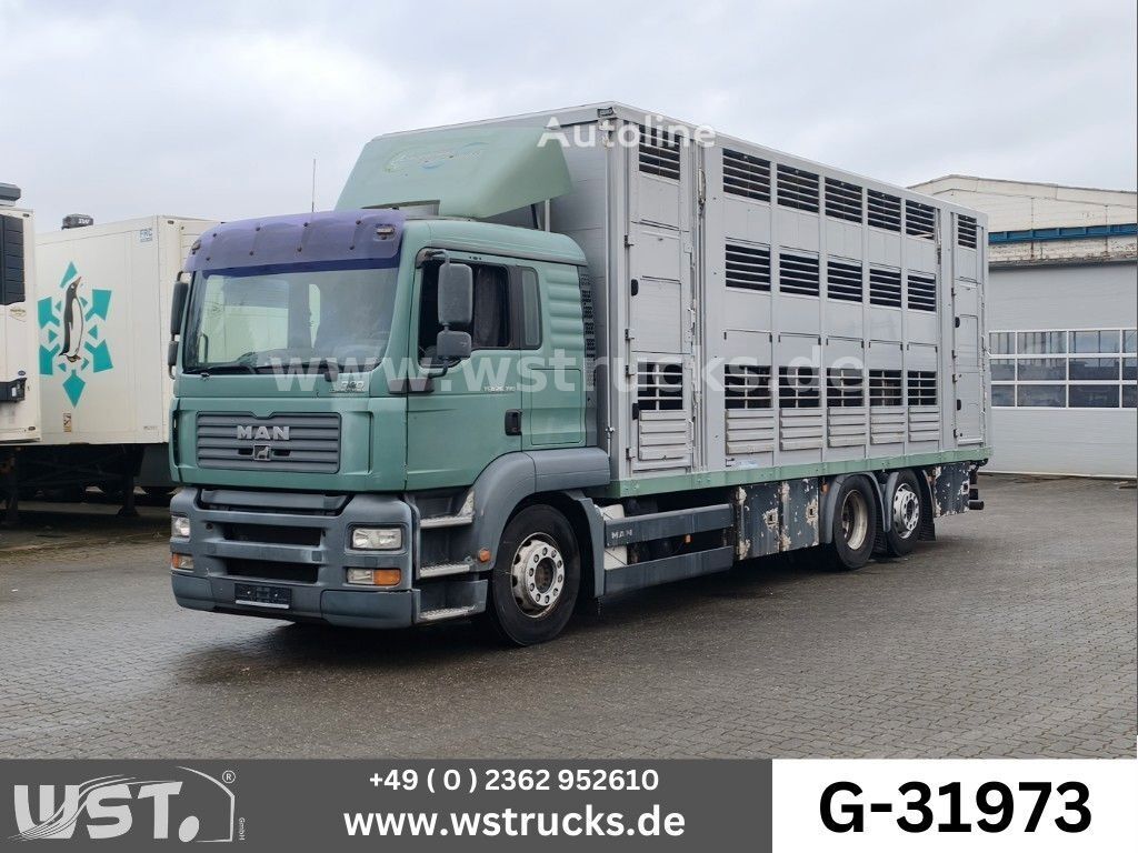MAN TGA 26.390 FG 6x2 Menke-Janzen 3 Stock kamion za prevoz stoke