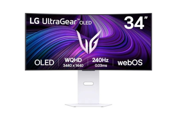 LG 34'' 34GX90SA-W OLED UWQHD 240Hz FreeSync Premium Curved