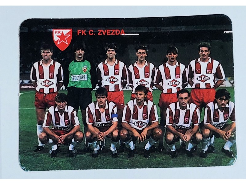 Dzepni kalendar - Crvena Zvezda - Beko 1988