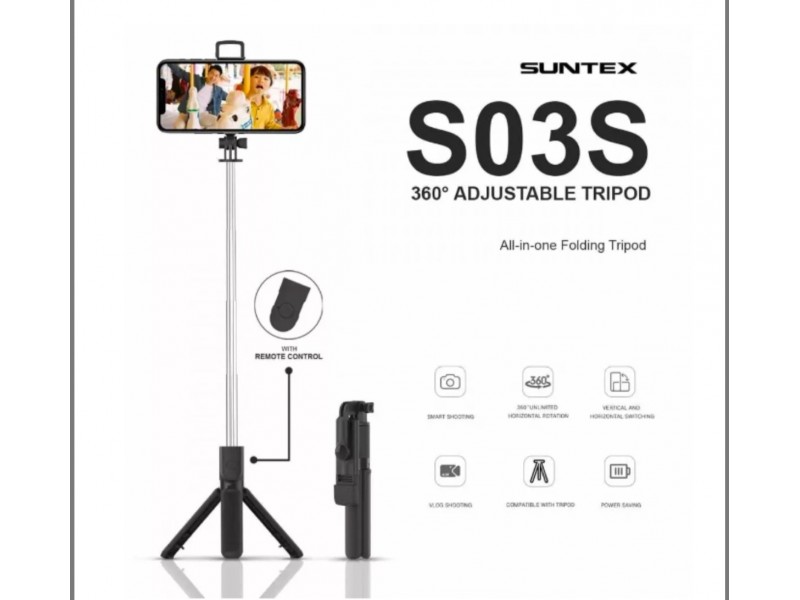 Tripod držač-selfi štap S-03