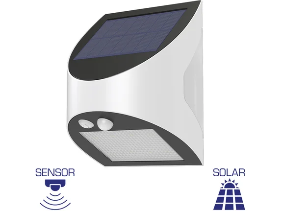 Braytron Solarna zidna svetiljka sa senzorom Bry Solaris W1 3W 6500K IP54 BG36-00130