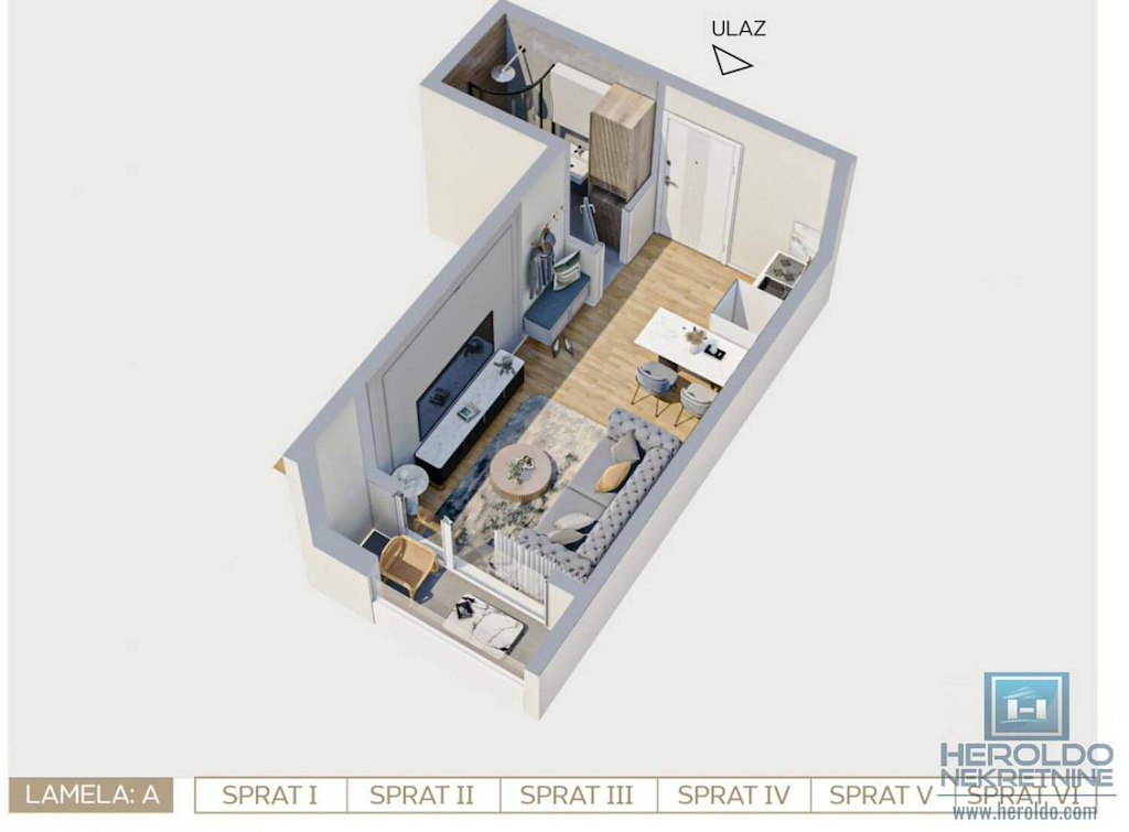 Garsonjera, Jagodina | Prodaja · 24m² · 38.400€
