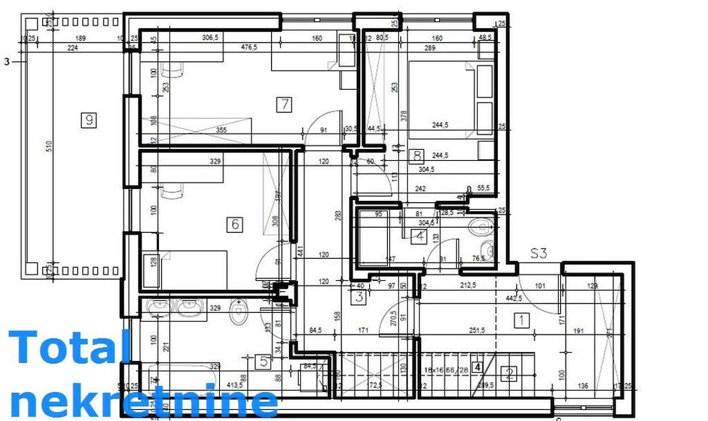 Cetvorosoban stan, Sremska Kamenica - Sremska Kamenica | Prodaja · 124m² · 280.980€