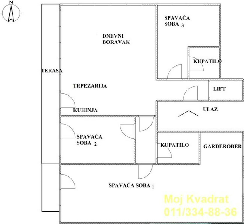 Cetvorosoban stan, Beograd - Karađorđev park | Prodaja · 170m² · 710.000€