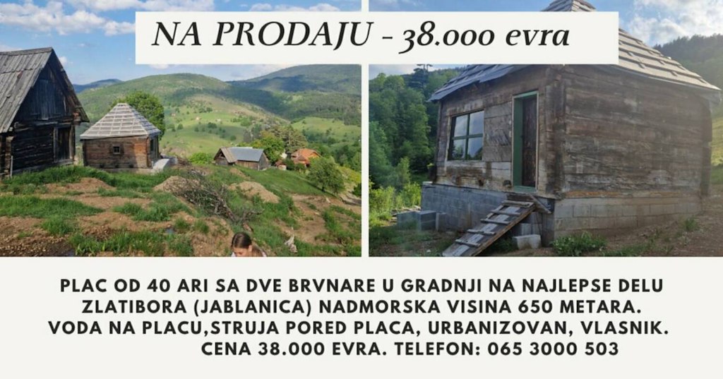 Plac, Čajetina | Prodaja · 4000m² · 38.000€