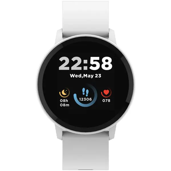 Smart watch, 1.3inches IPS full touch screen, Round watch, IP68 waterproof, multi-sport mode, BT5.0, compatibility with iOS and android, Si