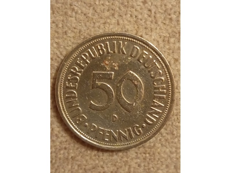 50 pfennig 1950g. D