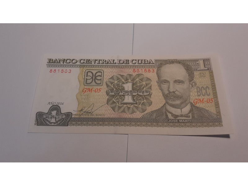 CUBA - 1 PESOS - 2016