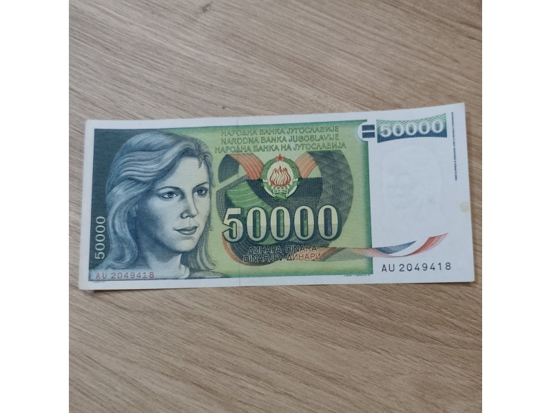 50000 DINARA 1988
