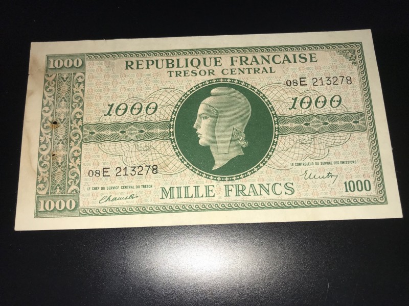 FRANCUSKA 1000 FRANAKA.