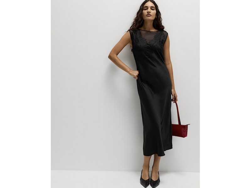 ***Marks&Spencer satin lace midi haljina * etiketa
