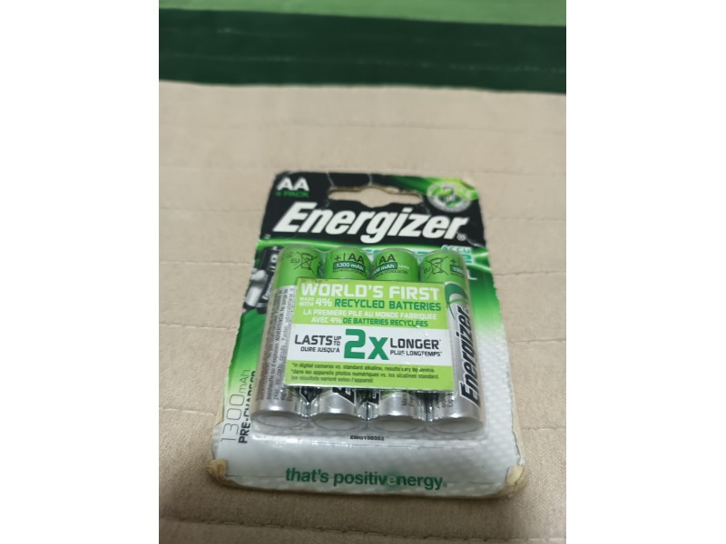 Energizer punjive baterije AA 1300mAh