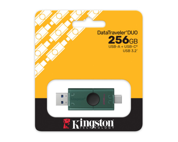 KINGSTON 256GB DATATRAVELER DUO GEN2 3.2USB FLASH DTDEG2256GB CRNI