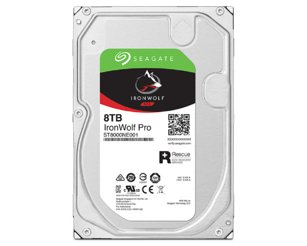 SEAGATE 8TB 3.5 INČA SATA III 256MB 7.200 ST8000NT001 IRONWOLF PRO NAS HARD DISK