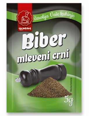 BIBER MLEVENI CRNI MORAVKA 5G