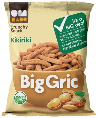 ŠTAPIĆI INTEGRALNI KIKIRIKI BIOGRIC OM MADE 70G