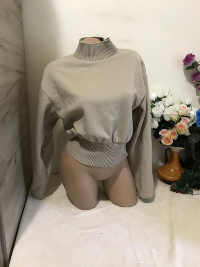 Ginatricot krem crop duks S