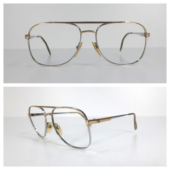 Vintage 80e L'AMY France Aviator dioptrijski okvir