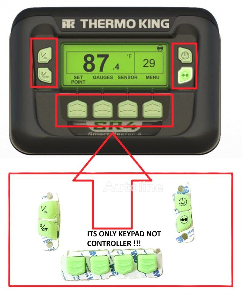 10 SET KEYPAD FOR Smart Reefer 4 HMI 845-2449 845-2829 45-2829 Thermo King SMART REEFER 4 845-2449 za Thermo King SR4 komercijalnog vozila
