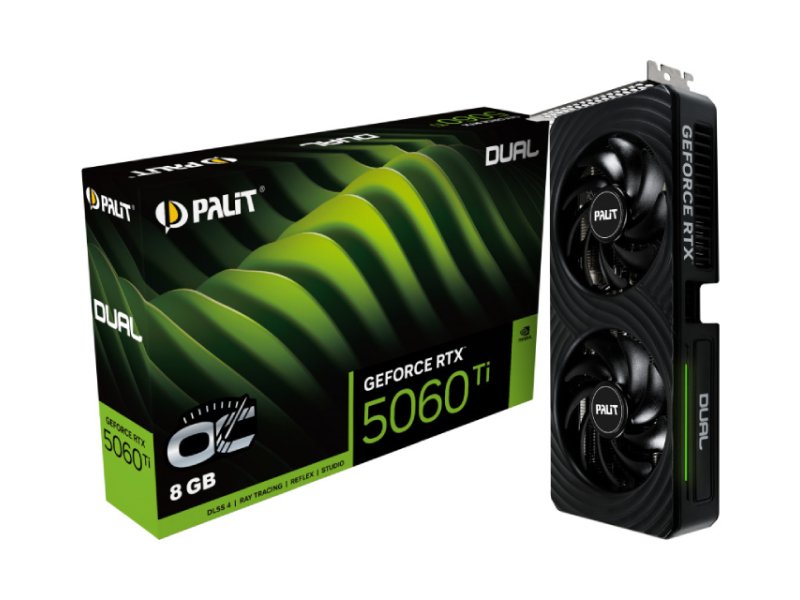 PALIT NVIDIA GEFORCE RTX 5060 TI 8GB 128BIT RTX5060 TI DUAL OC GRAFIČKA KARTA