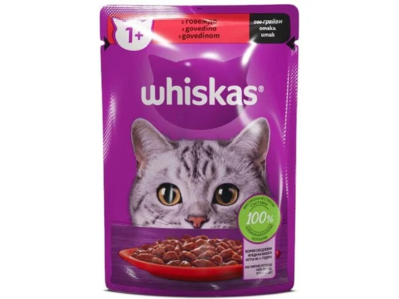 Whiskas Kesica za mačke Govedina 85g
