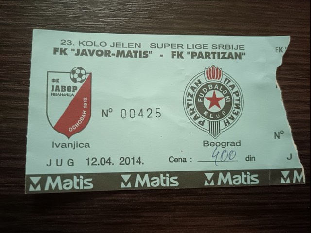 Javor Matis-Partizan 12.4.2014