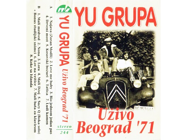 MC: YU GRUPA - Uživo Beograd `71 (1997) PERFEKTNA RETKO